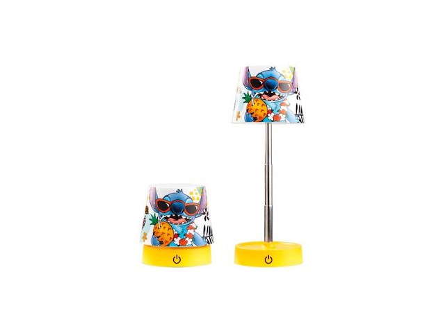 Stona lampa LED - Disney, Lilo and Stitch, White, 11 cm