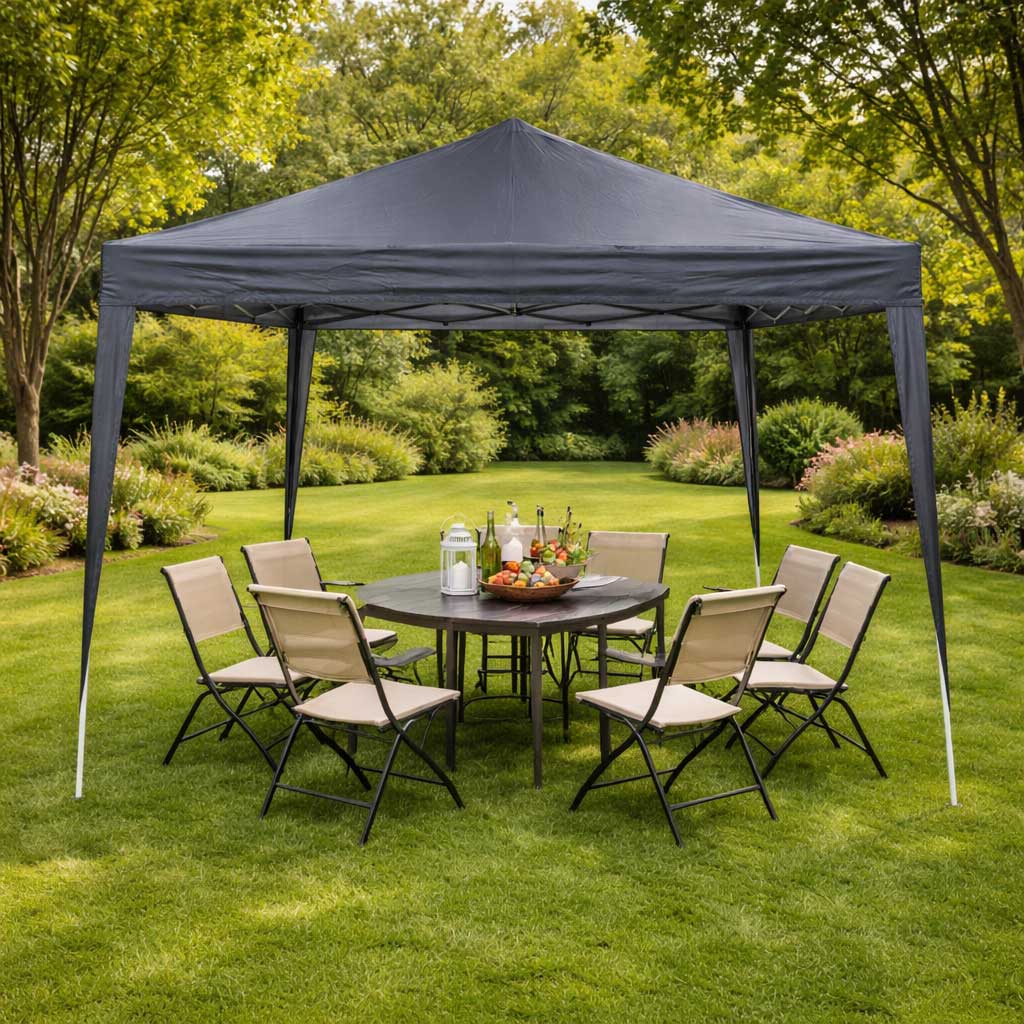 Progarden Pop-Up paviljon 3x3m Sivi – Instant Hladovina