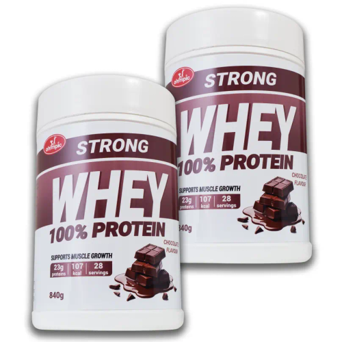 Olympic Protein Strong Whey 100% Ukus Čokolade 840g, 2 komada