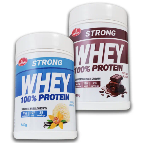 Olympic Protein Strong Whey 100% Ukus Vanile i Čokolade 840g, 2 komada