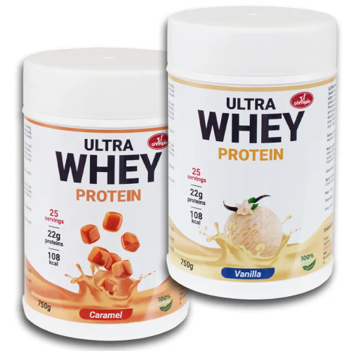 Olympic Ultra Whey Protein Vanila i Karamela 750g, 2 komada