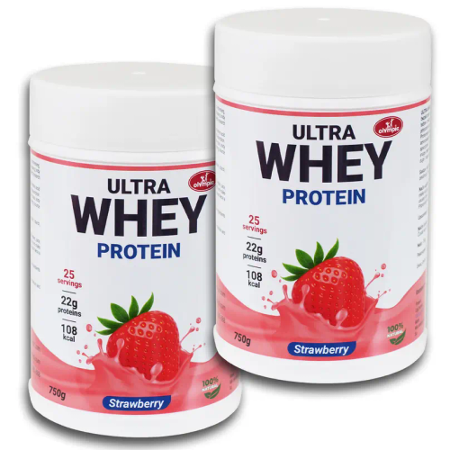 Olympic Ultra Whey Protein Jagoda 750g, 2 komada