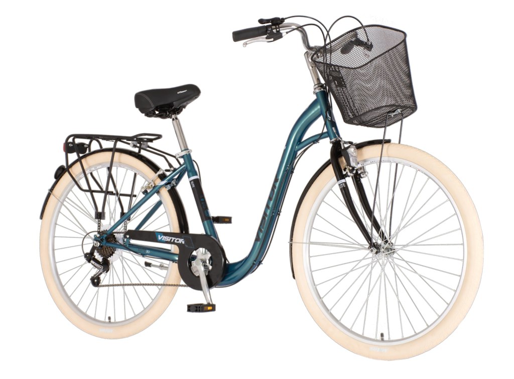 BICIKL FASHION VISITOR ELITE 28" 20" V-BRAKE 6 BRZINA 167-192CM (L/XL) PLAVI