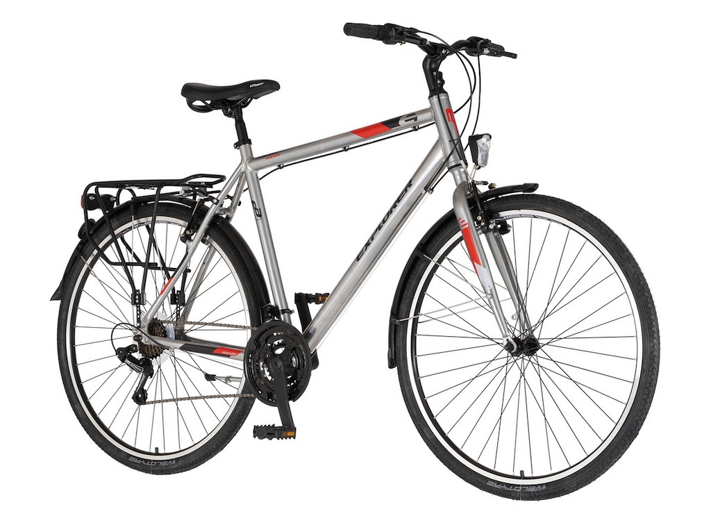 BICIKL TOUR EXPLORER AXYS PRO 28" ALU 23" V-BRAKE 18 BRZINA 175-193CM (XL) SREBRNI