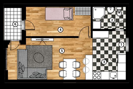 Novogradnja, dvosoban stan, 42,72m2, Nova Pazova