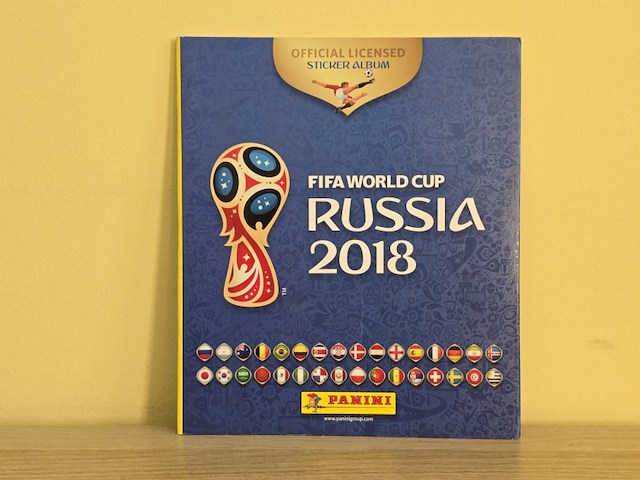 Album Fifa 2018 Rusija Panini 121/669 18% popunjen