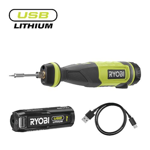 RYOBI Kompaktna bežična lemilica USB Lithium™ 4V (2,0 Ah) RSI4-120G
