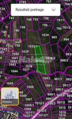 Zvezdara, Mali Mokri Lug, 60 ari, deljiv.