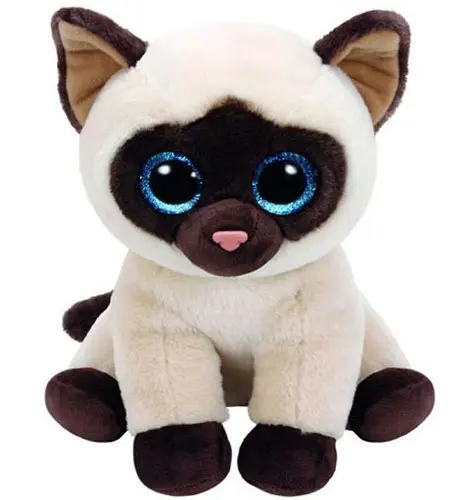 TY Beanie Boos Plišane igračke - Sijamska mačka Jaden 15cm MR42129