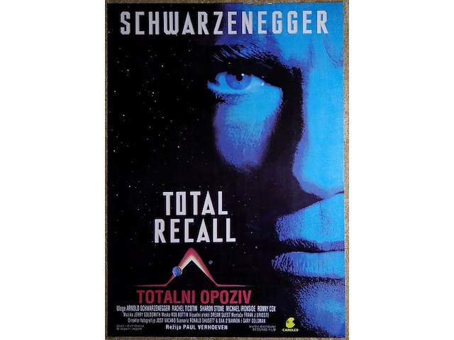 TOTALNI OPOZIV (1990) Švarceneger FILMSKI PLAKAT