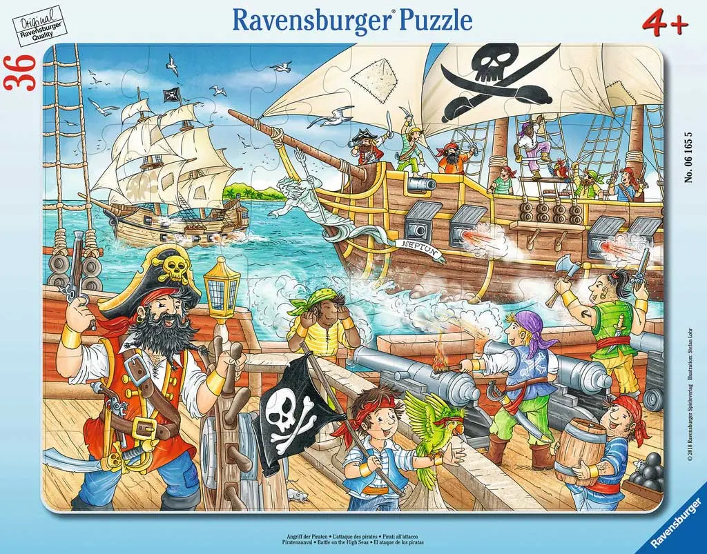 Puzzle slagalica 36 delova Gusari napadaju! Ravensburger 06165