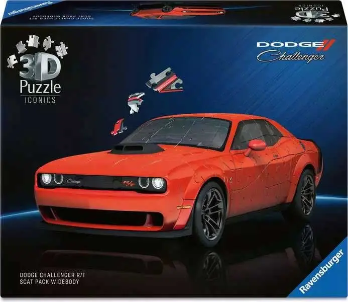 3D Puzzle Automobil Dodge Challenger R/T Scat Pack Widebody red Ravensburger