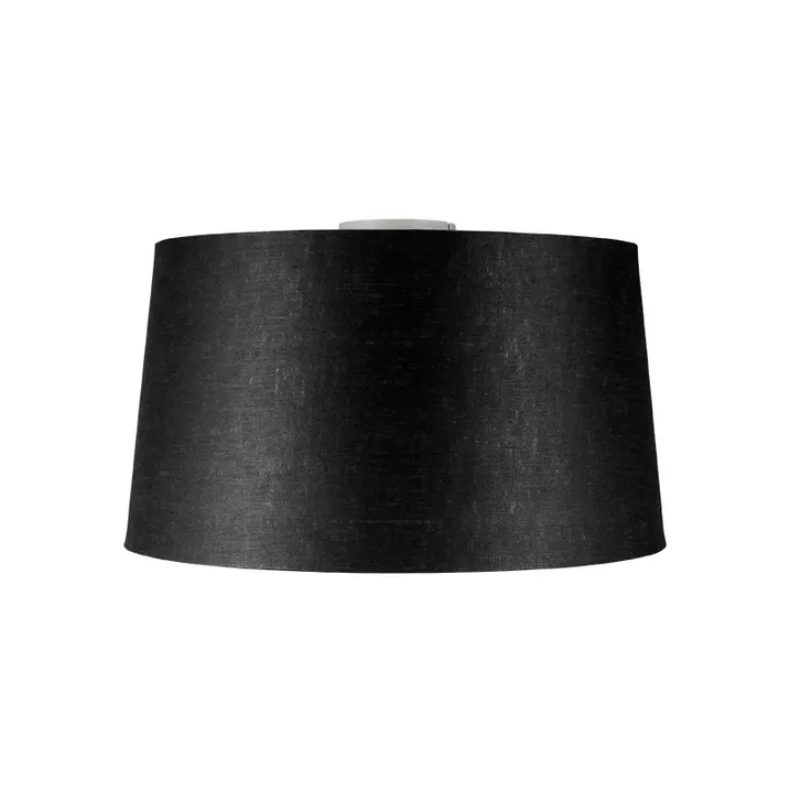 Moderna plafonska lampa mat bela sa crnim abažurom 45 cm - Combi