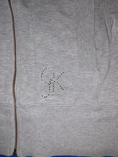 Calvin Klein sivi duls zip,kapuljaca,cirkoni%