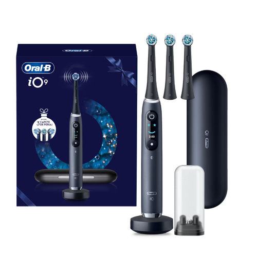 Oral-B iO9 Black Električna četkica za zube + 2 nastavka
