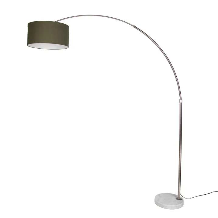 Čelična podna lampa sa tamnozelenim abažurom 50cm - XXL