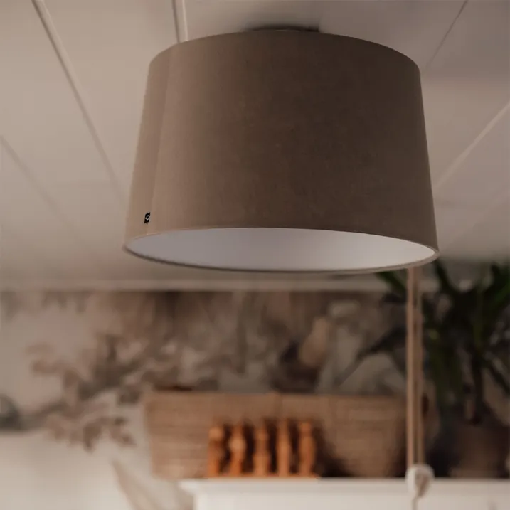 Moderna plafonska lampa sa taupe abažurom 35 cm - Combi