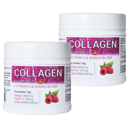 Olympic Kolagen + Vitamin C&Gingko Biloba Maline 450g, 2 komada