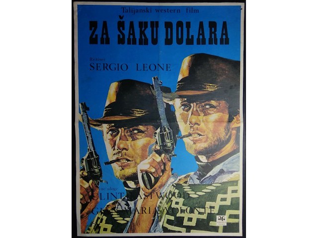 ZA ŠAKU DOLARA (1964) Clint Eastwood FILMSKI PLAKAT