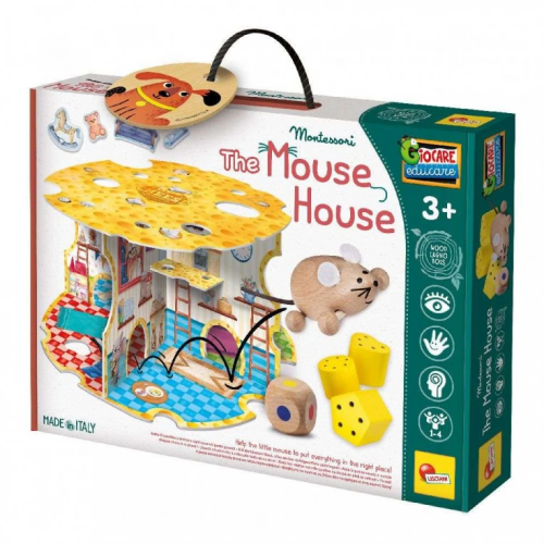 Montesori Baby Set Wood The House Of The Mouse Lisciani 107315