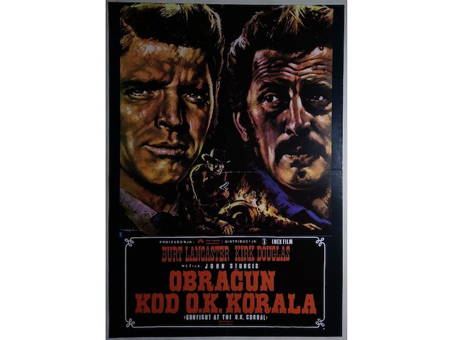 OBRAČUN KOD O.K. KORALA (1959) John Sturges PLAKAT