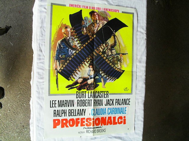 Profesionalci, Lee Marvin, Burt Lancaster, Claudia Card