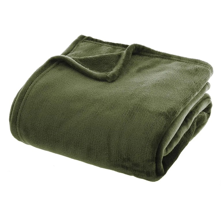 Atmosphera Ćebe 180x130cm 0.530 Kg Poliester Maslinasto Zelena