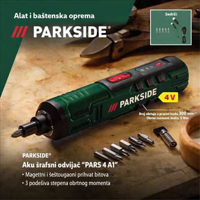Parkside Aku Šrafski Odvijač 4V PARS 4 A1
