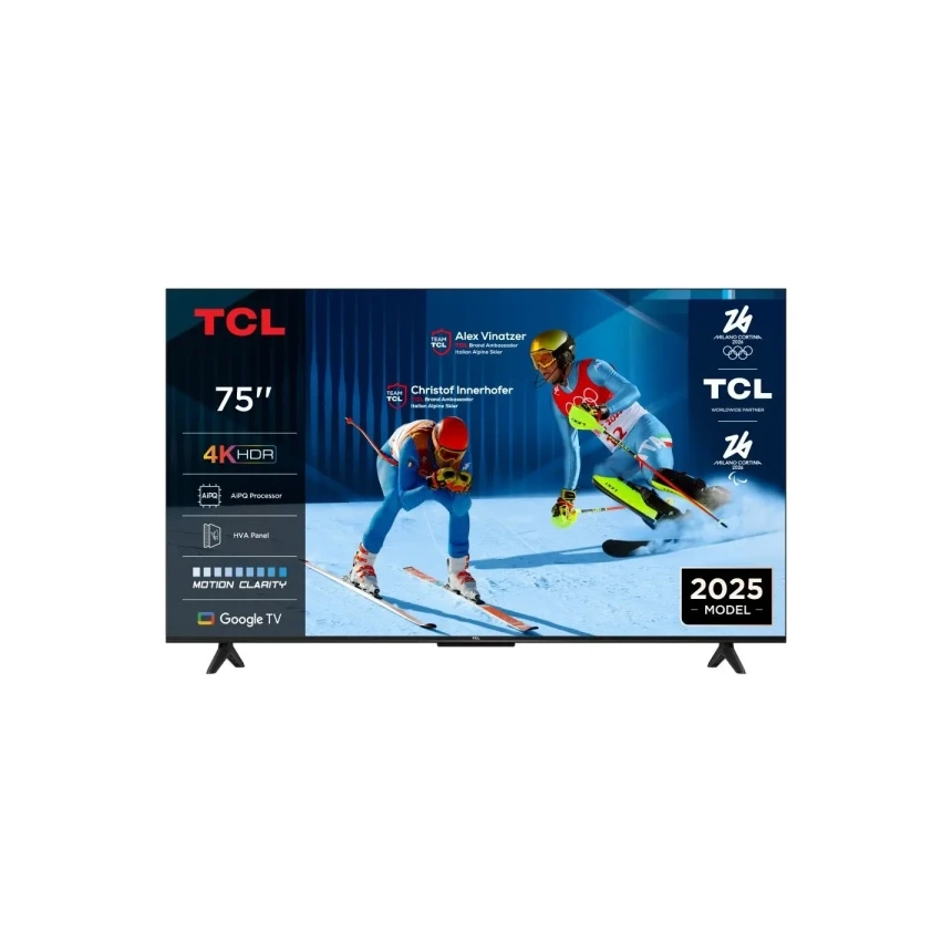 SMART LED TV 75 TCL 75V6C 3840x2160/4K/UHD/60Hz/DVB-T2/C/S2/Google TV