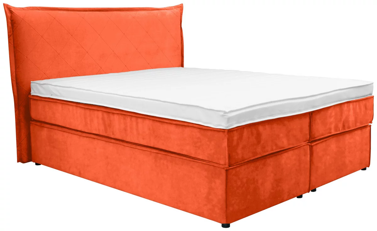 Boxxx BOXSPRING KREVET 180/200 cm narandžasta
