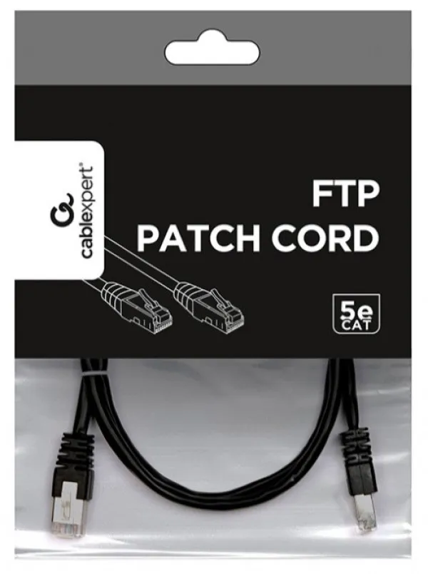 PP22-0.5M/BK * Gembird Mrezni kabl FTP Cat5e Patch cord, 0.5m black (39)