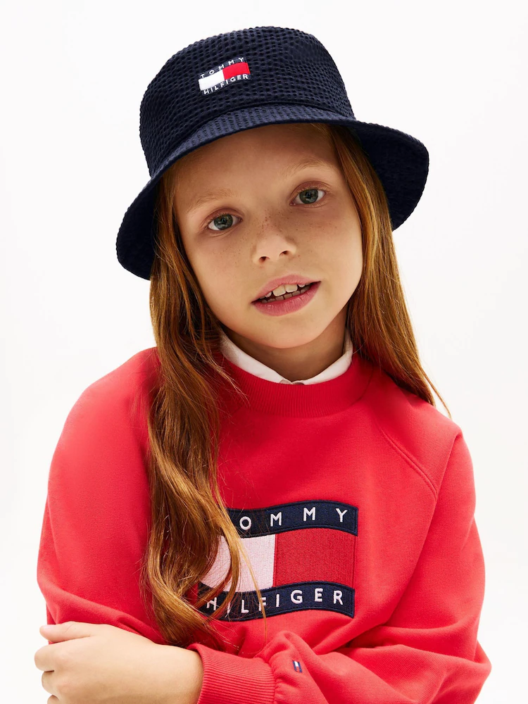 Tommy Hilfiger talasasta zastava Seersucker Bucket Hat