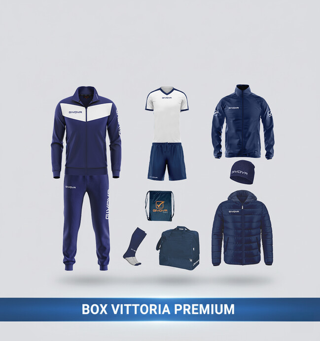 BOX VITTORIA PREMIUM tamno plava-bela XL