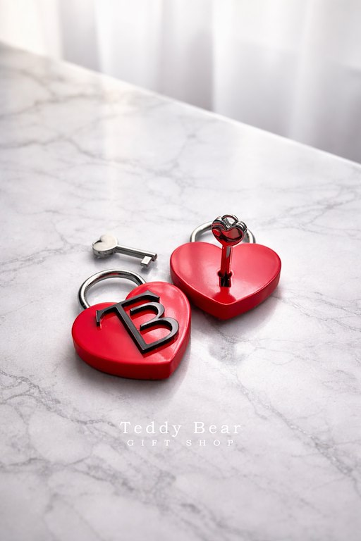 Teddy Bear ® Metal Love (katanac u obliku srca)