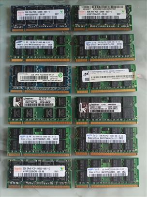 2GB DDR2, 2GB DDR3 i 4GB DDR3 Laptop memorije.