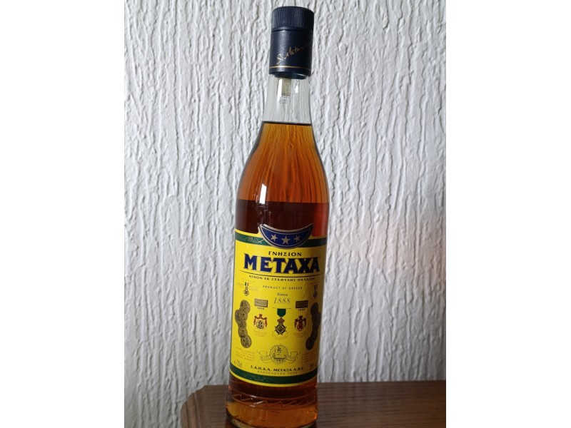 Stara vintage Metaxa 1998 3 zvezdice, Jugoslavija