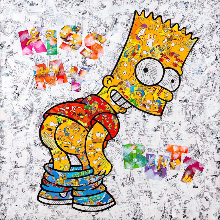 Butthead, uramljena slika dimenzije 50x50cm i 70x70cm