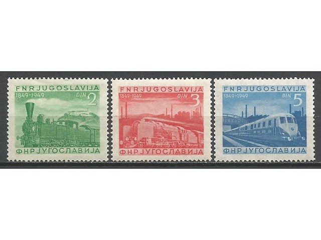 100 god železnice na teritoriji Jugoslavije 1949.,čisto