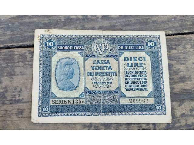 ITALIJA 10 LIRA 1918