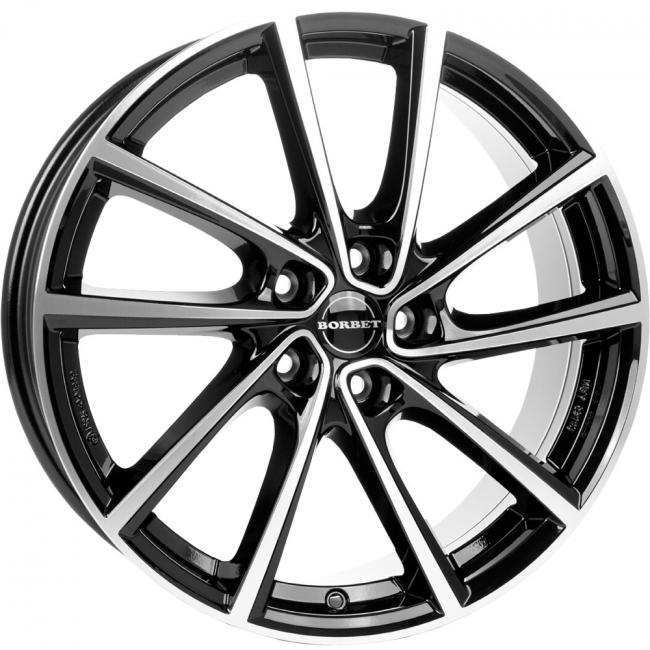 BORBET
V BLACK POLISHED GLOSSY 19x7-5/112