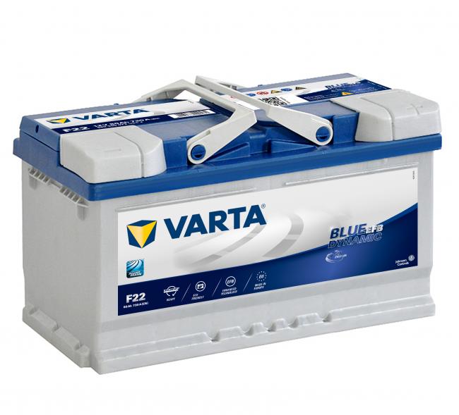 Varta
12V 80AH D+ BLUE DYNAMIC EFB