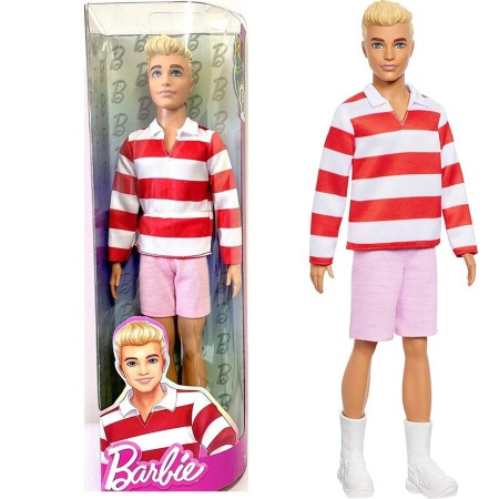 Barbie Ken u crveno-beloj majici ( 1044978 )