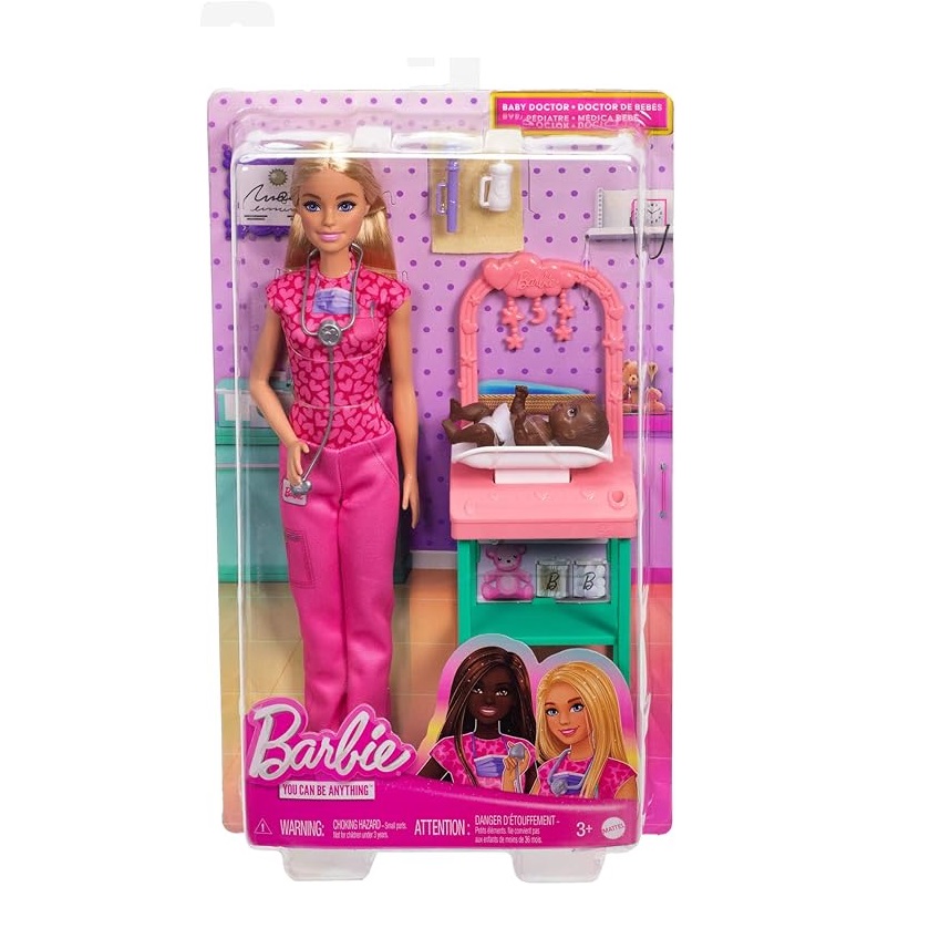 Barbie – Pedijatar set sa bebom