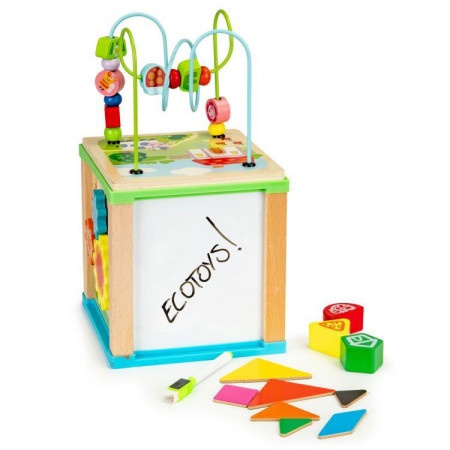 Eco toys drvena edukativna kocka ( hm015470 )