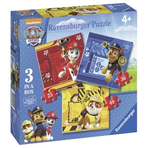Ravensburger puzzle (slagalice) - Paw patrol, 3 u 1
