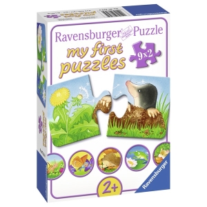 Ravensburger puzzle (slagalice) - Moje prve puzzle, 9 u 1,sitne zivotinje