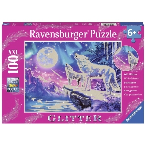 Ravensburger puzzle (slagalice) - Magični vukovi sa gliterom