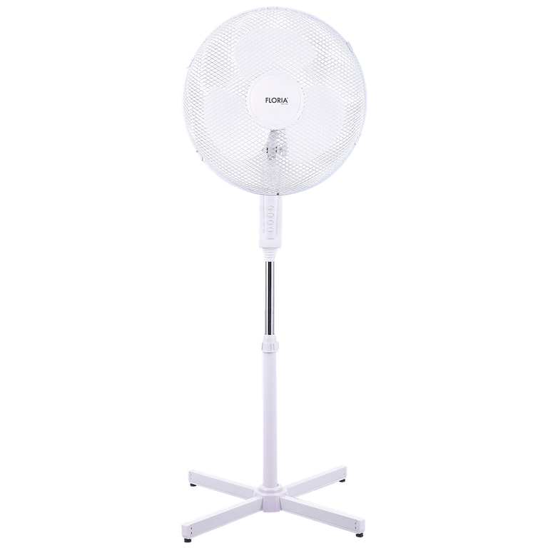 Ventilator sa postoljem, prečnik 40 cm, 40 W, bele boje