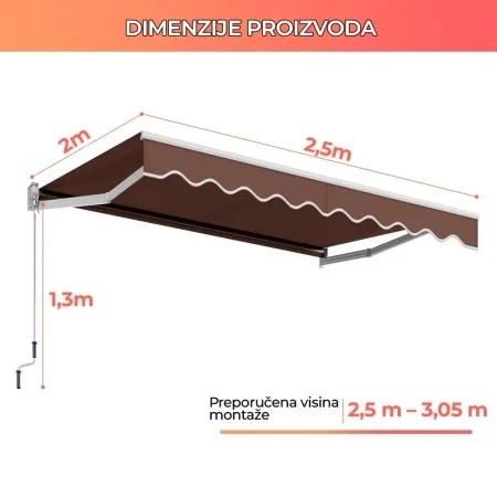 Tenda 250x200cm Braon ( 1932 )