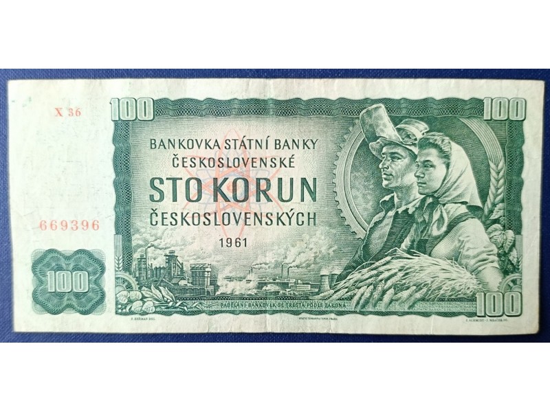 Cehoslovacka - 100 koruna - 1961